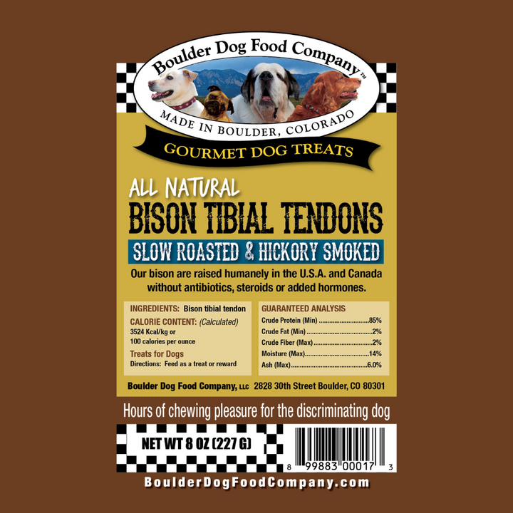 Bison Tibial Tendons – Boulder Dog Food Company